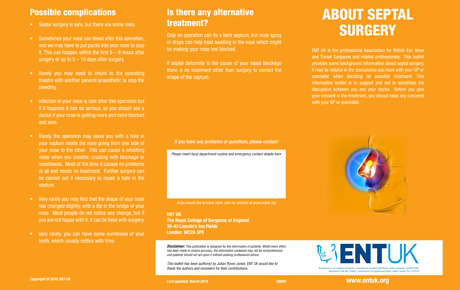 Patient information leaflet from Prince Modayil - Consultant ENT ...