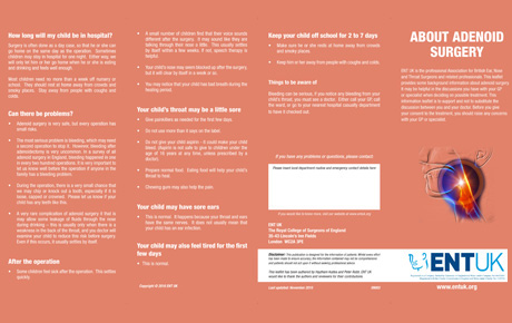 Patient information leaflet from Prince Modayil - Consultant ENT ...